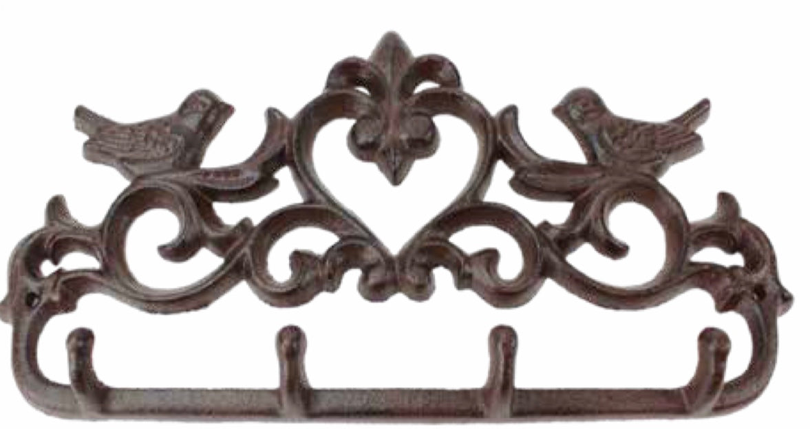 Cast Iron Key Holder With Birds – Timeless Treasures Gifts & Décor