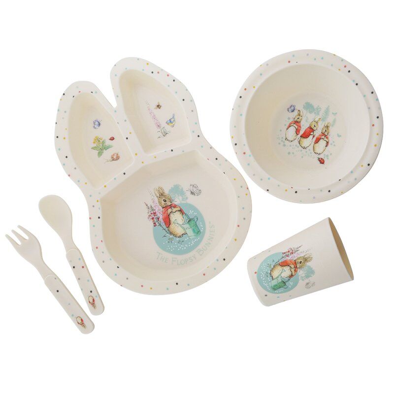 Beatrix Potter Peter Rabbit Dinner Set - The Flossy Bunnies – Timeless ...